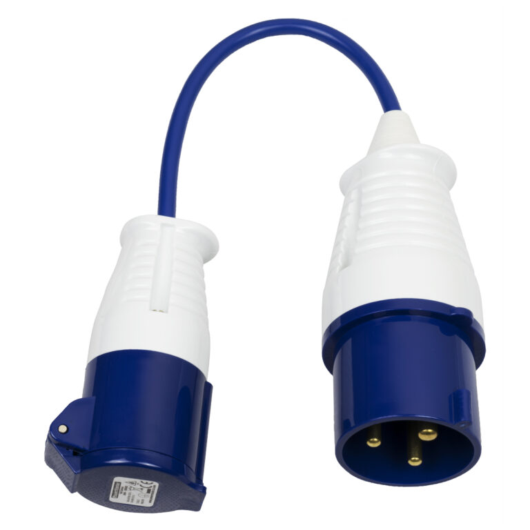 240v 32a Plug to 16a Socket Converter | Generators Direct