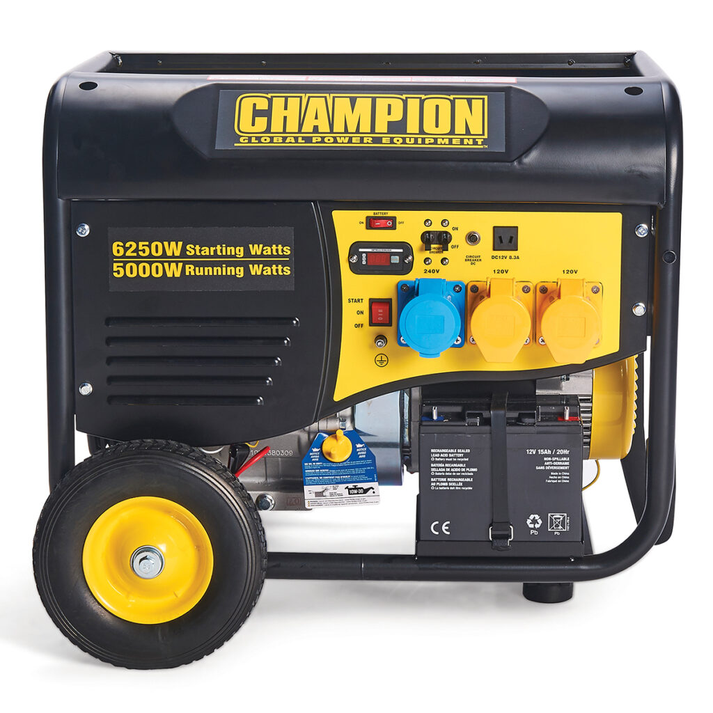 Champion CPG6500E2 Remote Start Petrol Generator - Generators Direct