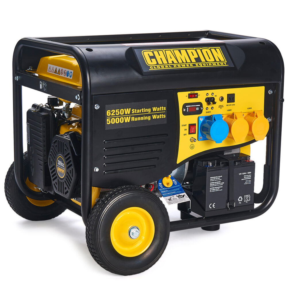 Champion CPG6500E2 Remote Start Petrol Generator - Generators Direct