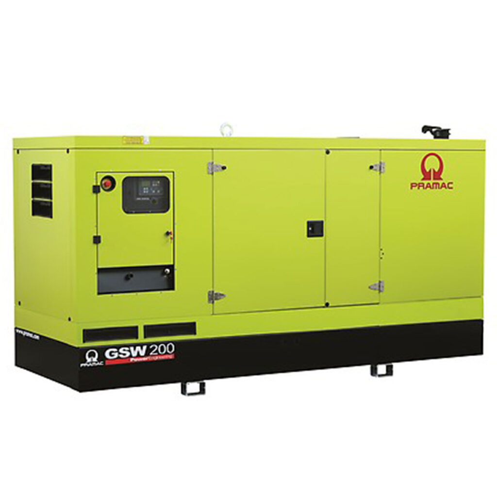 Pramac GSW200V Acoustic Canopied Diesel Generator - Generators Direct