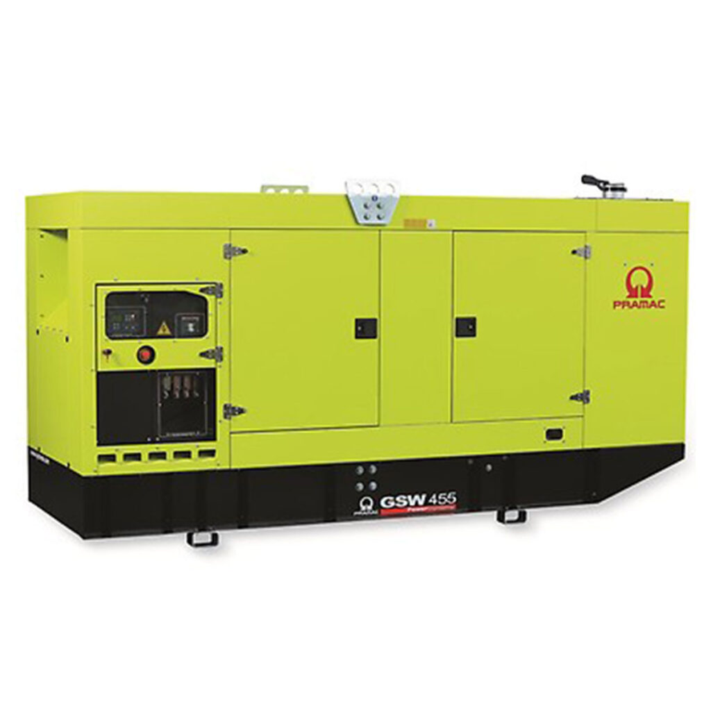 Pramac GSW455V Acoustic Canopied Diesel Generator - Generators Direct