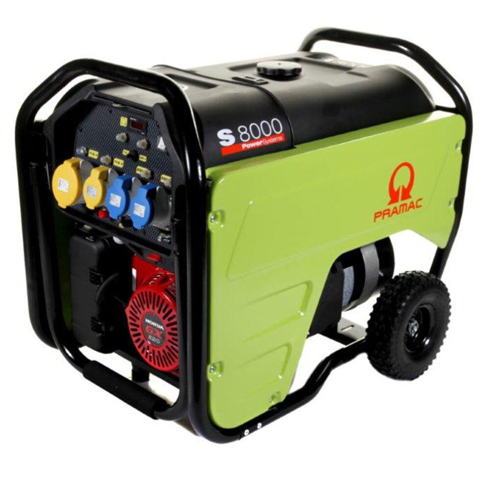 Pramac S8000 Electric Start Petrol Generator Long Run | Generators Direct