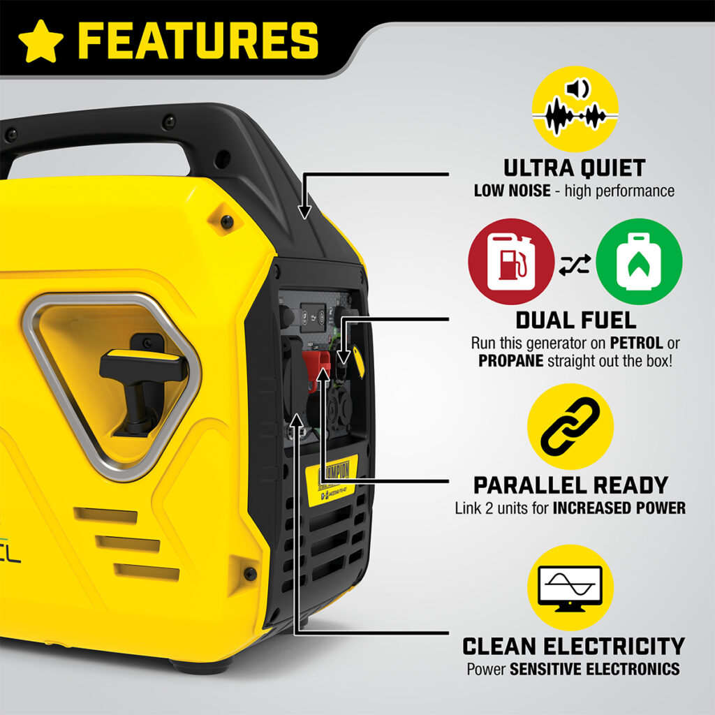 Champion 92001I-Df Dual Fuel Inverter Generator | Generators Direct
