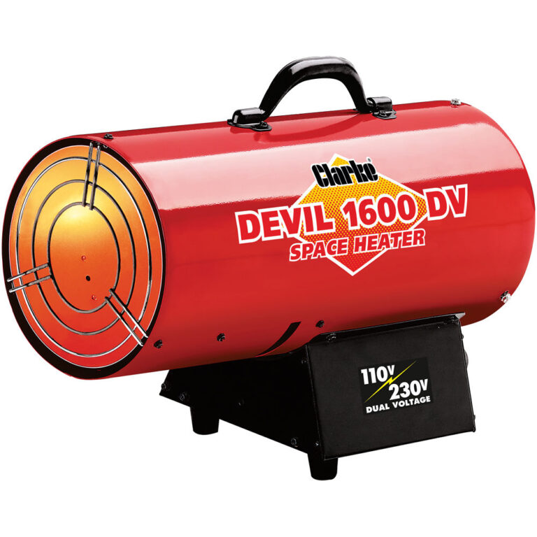 Clarke DEVIL Dual Voltage Gas Heater | Generators Direct