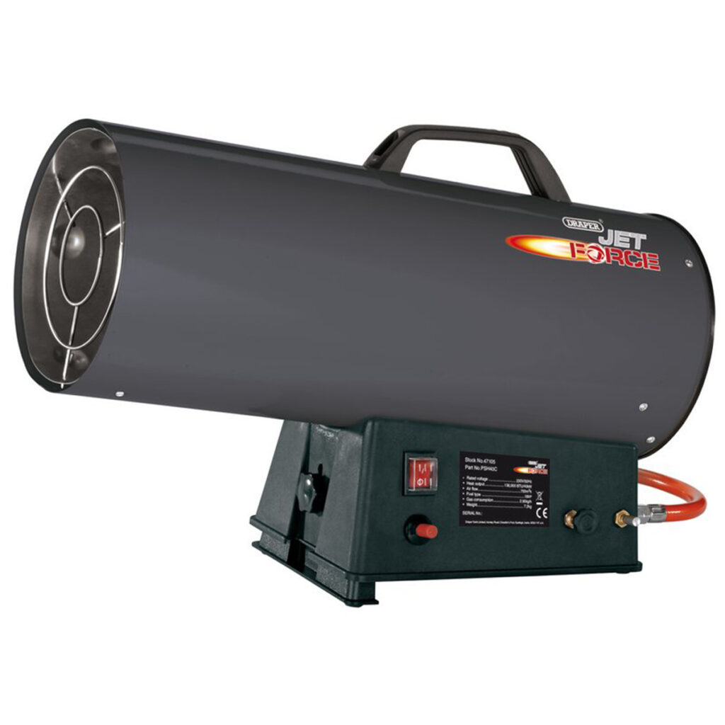 Draper PSH40C Jet Force Propane Space Heater 40.00kW - Generators Direct