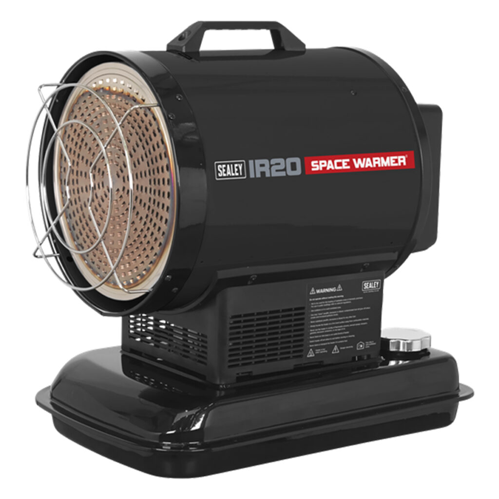 Sealey IR20 20.50kW Infrared Halogen Heater Diesel, Paraffin or ...