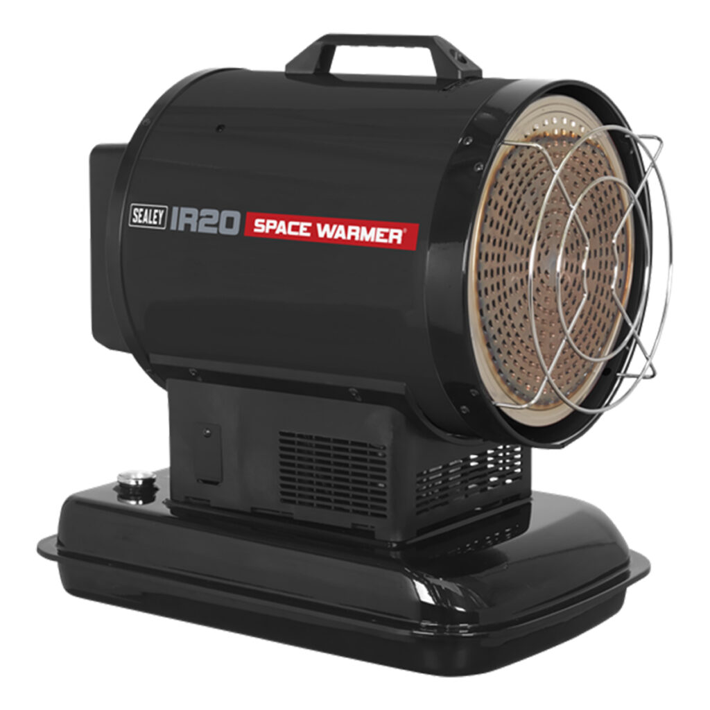Sealey IR20 20.50kW Infrared Halogen Heater Diesel, Paraffin or ...