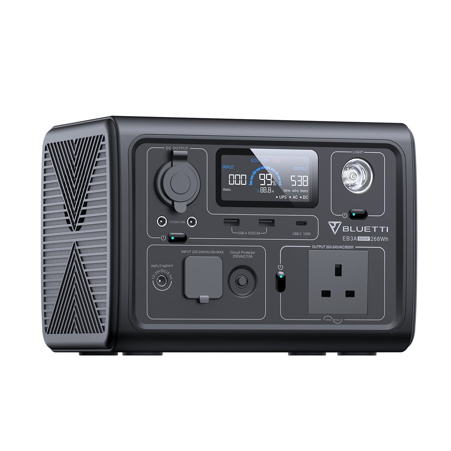 Bluetti EB3A 600W Portable Power Station | Generators Direct