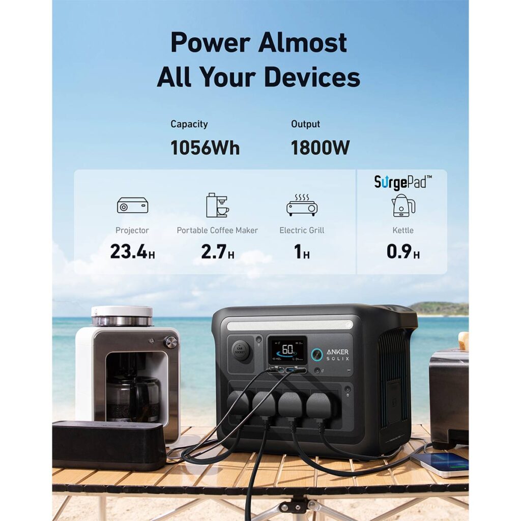 Anker SOLIX C1000X Portable Power Station | Generators Direct