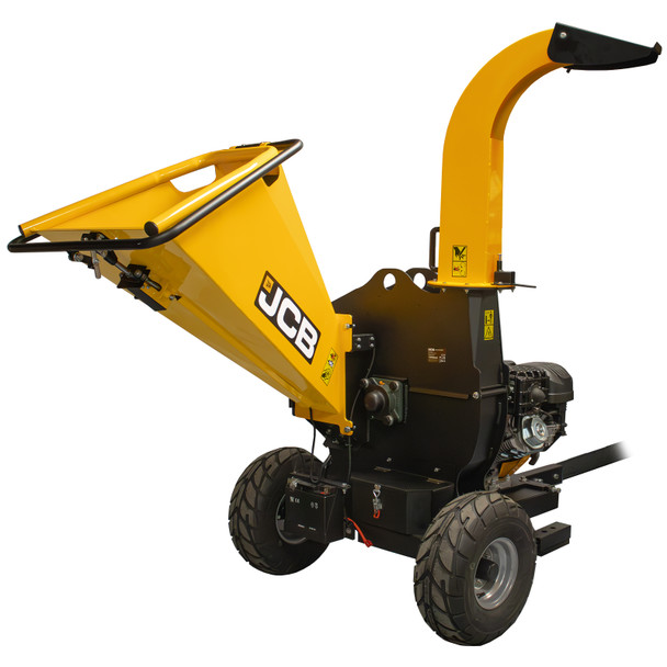 JCB 457cc 120mm Heavy-duty Petrol Wood Chipper - Generators Direct