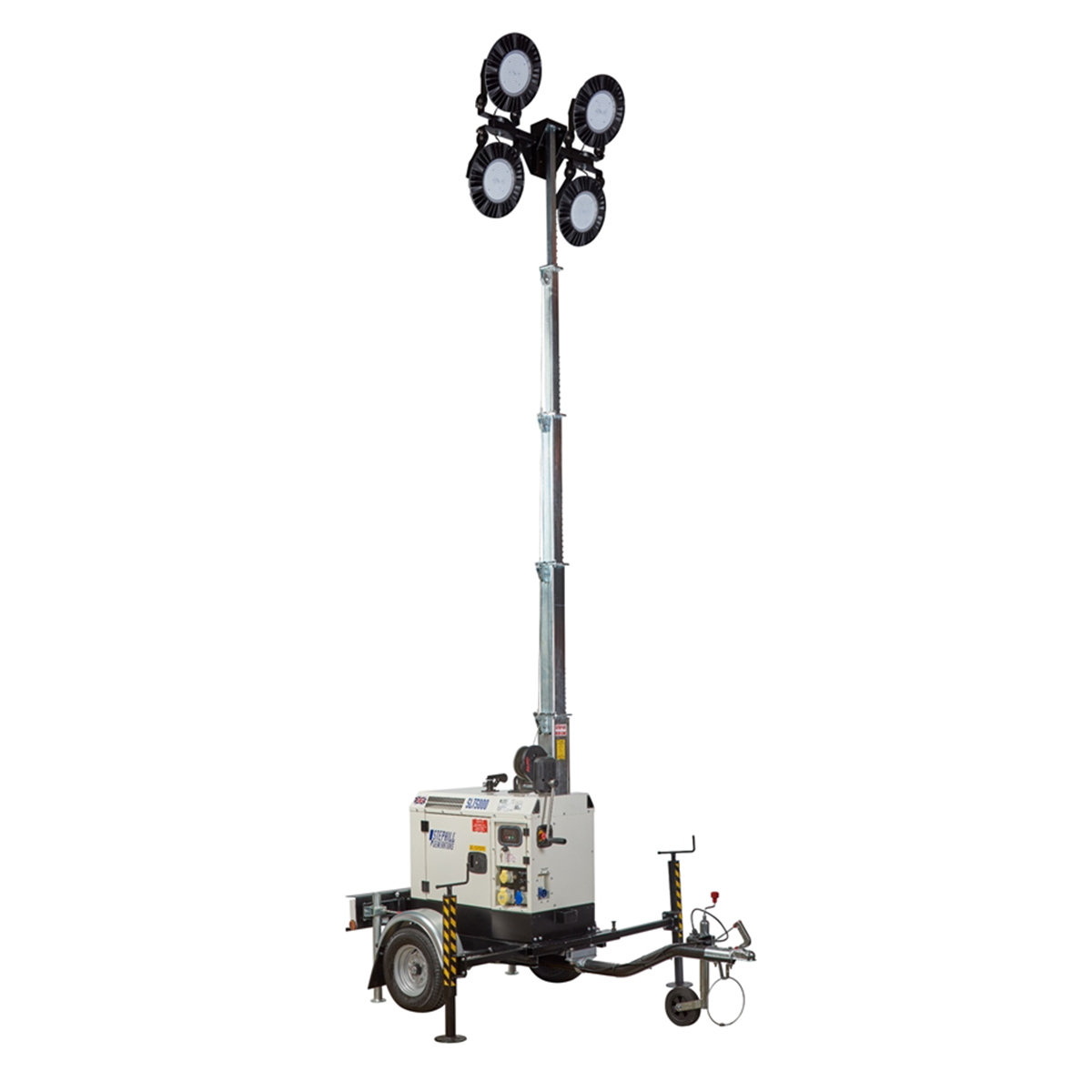 Stephill 800W LED Diesel Generator Lighting Tower Road Trailer ...