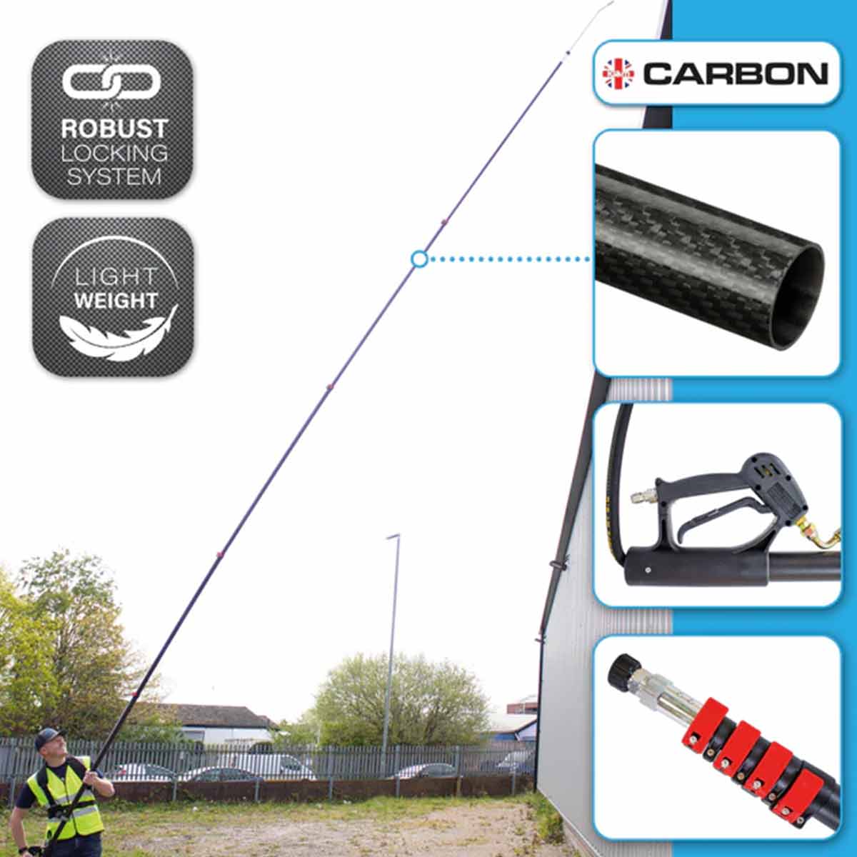 Kiam Carbon Reach 7.2 Metre Lance | Generators Direct