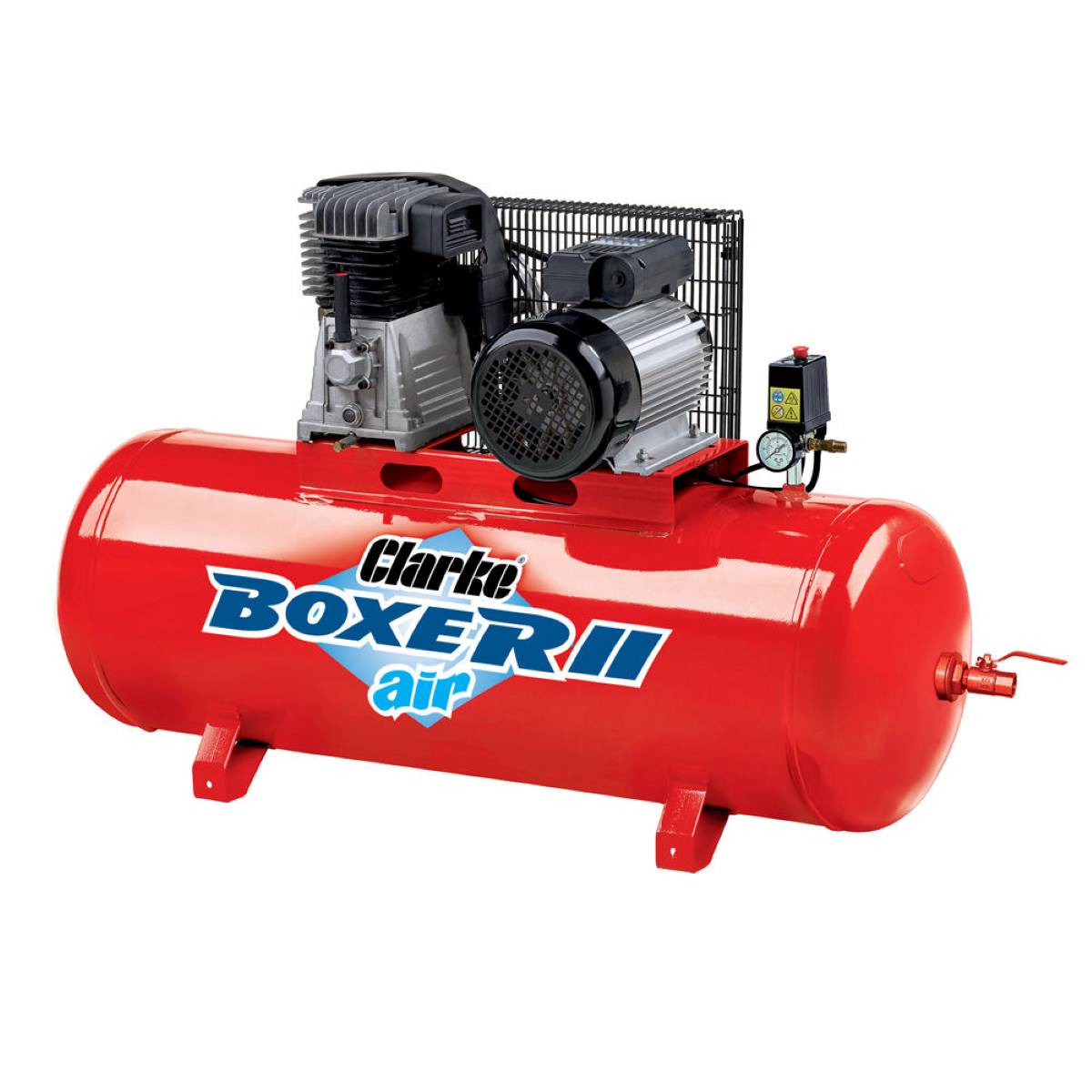 Clarke Boxer 200L Belt Driven Air Compressor