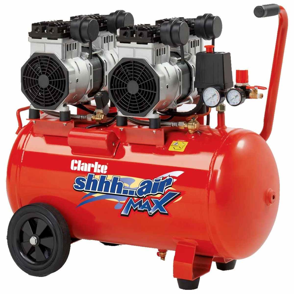 Clarke Shhh 50L 3.5HP Low Noise Compressor | Generators-Direct