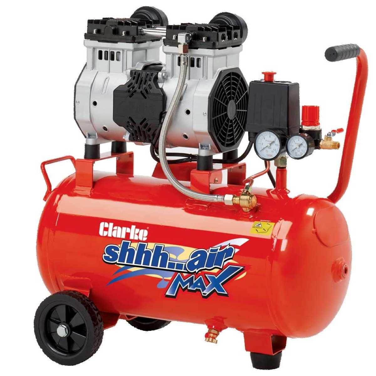 Clarke Shhh 24L Low Noise Air Compressor | Generators-Direct