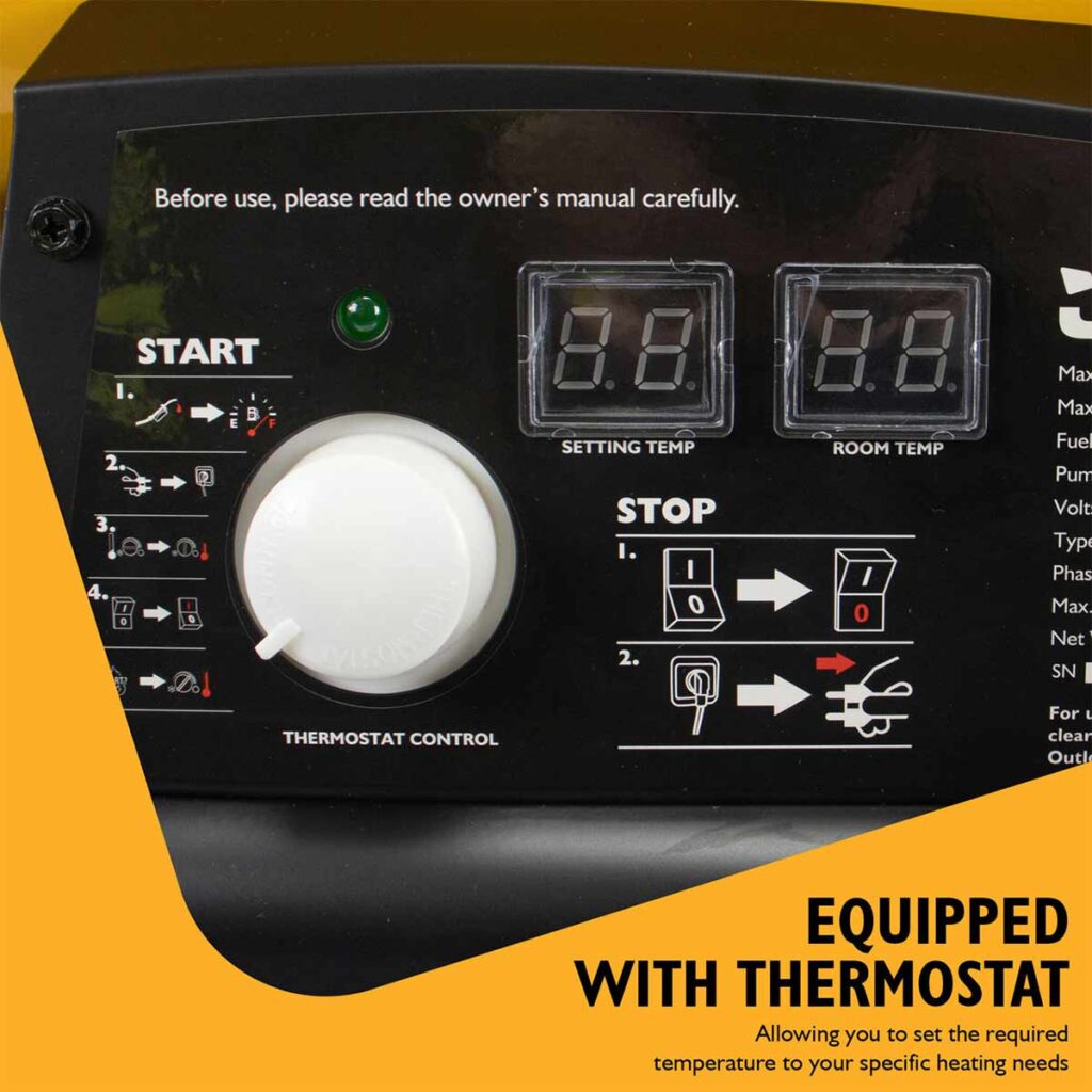 JCB 37kW 126,250 BTU Diesel/Kerosene Space Heater - Generators Direct
